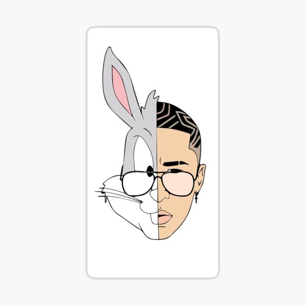 "Bad Bun.ny Art" Sticker for Sale by BrianaPaviour | Redbubble