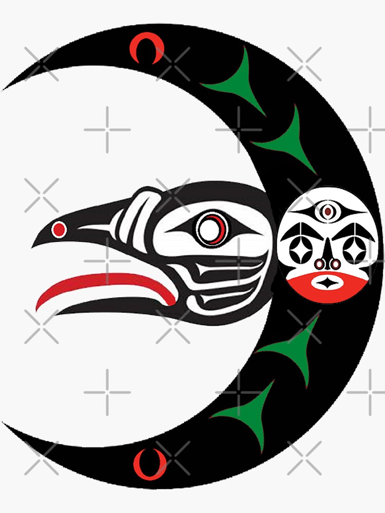 "Raven Moon" Sticker for Sale by NINUNO | Redbubble
