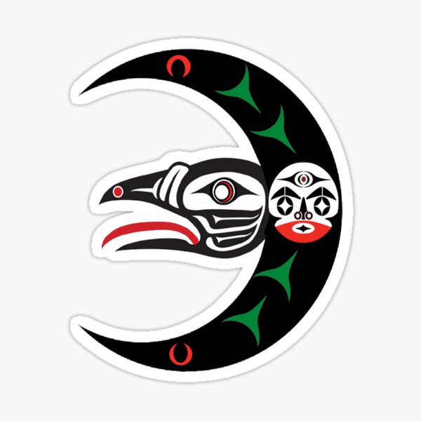 "Raven Moon" Sticker for Sale by NINUNO | Redbubble