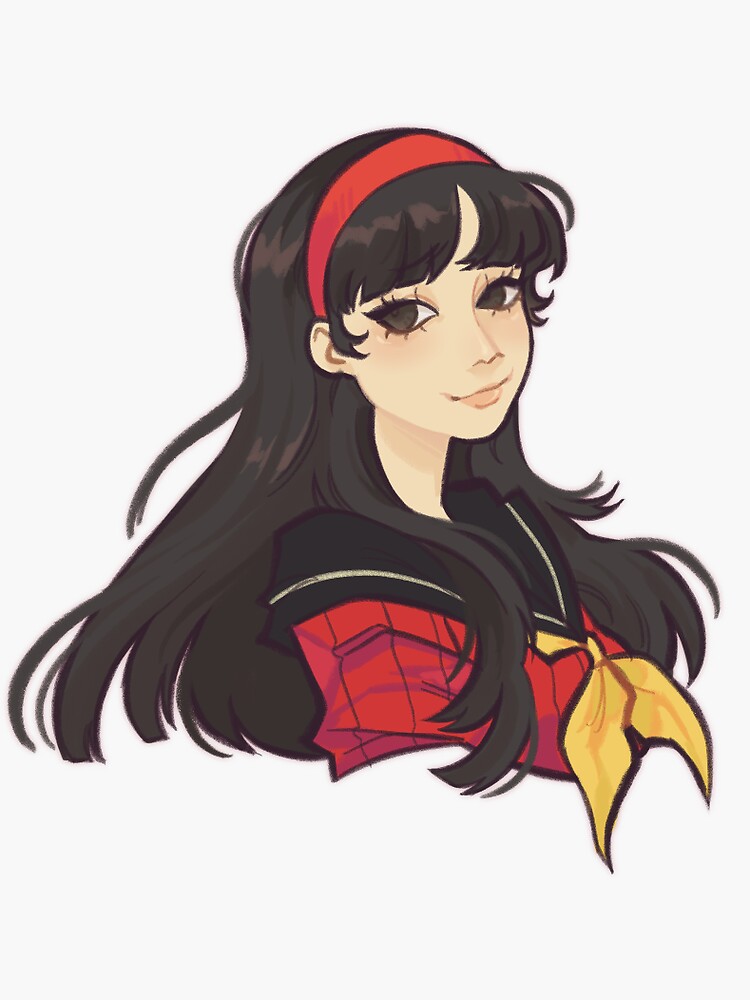 "yukiko" Sticker for Sale by ghuoulish | Redbubble