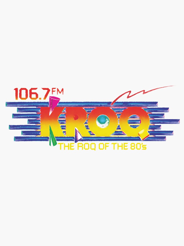 "KROQ THE ROQ OF THE 80s Essential" Sticker for Sale by ElsaHoeger ...