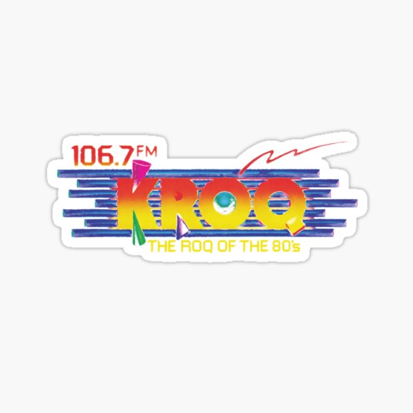 "KROQ THE ROQ OF THE 80s Essential" Sticker for Sale by ElsaHoeger ...