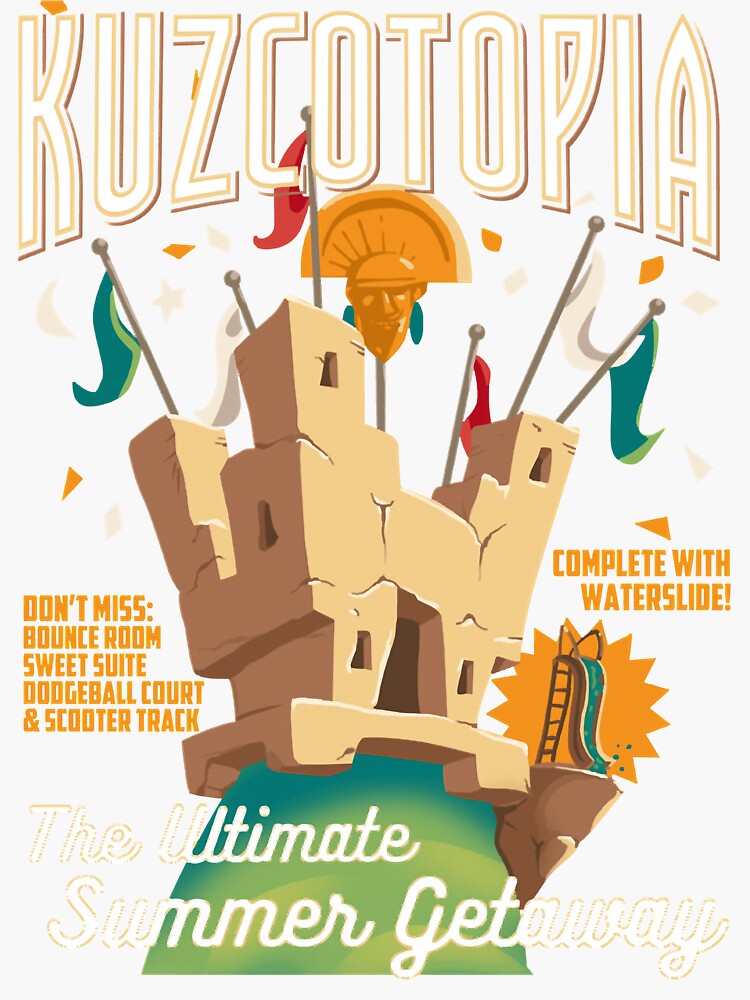 "The Emperor'S New Groove Kuzcotopia " Sticker for Sale by Calebwinlli ...