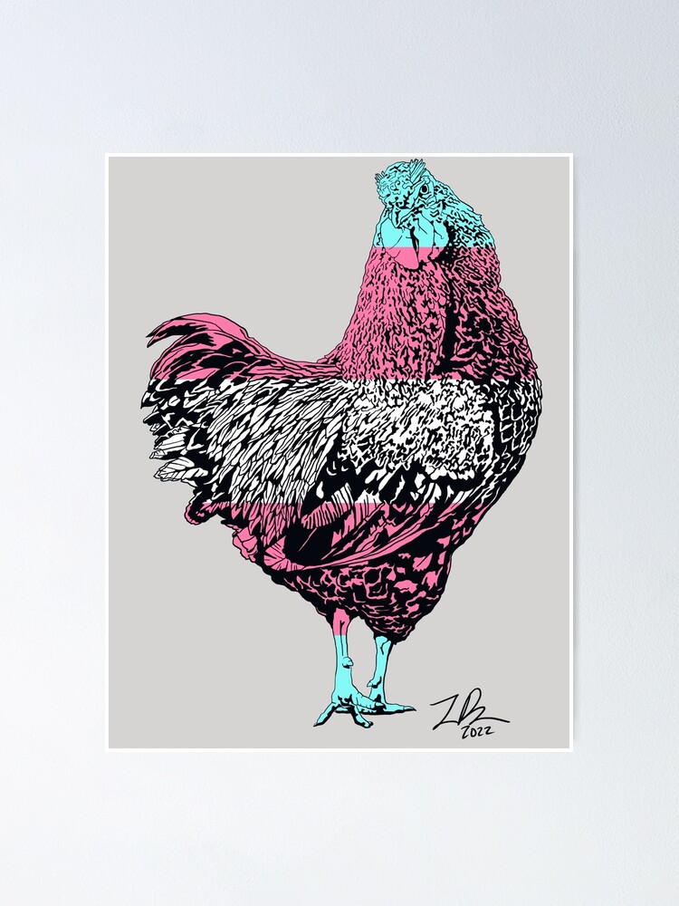 "Chicken 4: Transgender Pride (2022)" Poster for Sale by ziafrazier ...