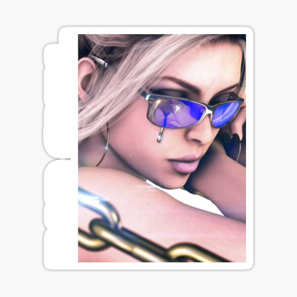 "BAD GYAL " Sticker for Sale by mattieharice | Redbubble