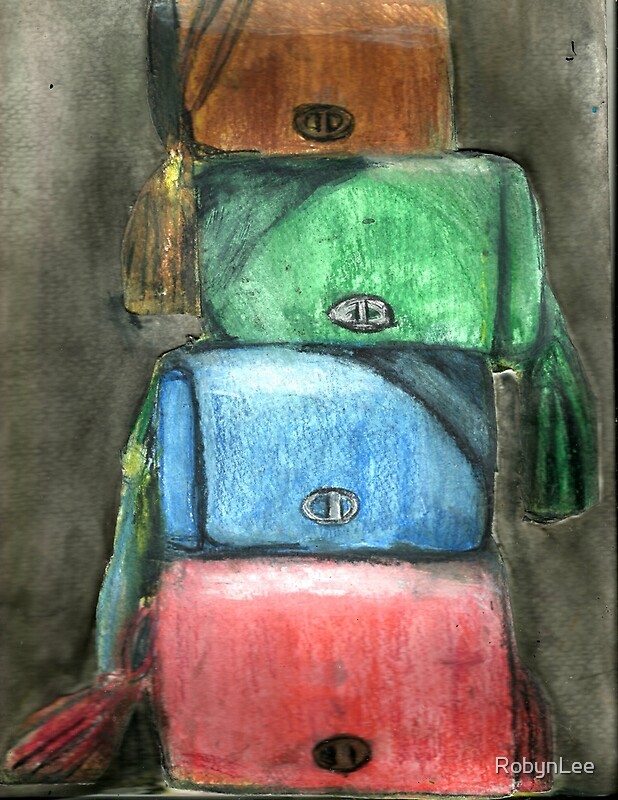 "Stack Of Handbags" by RobynLee | Redbubble