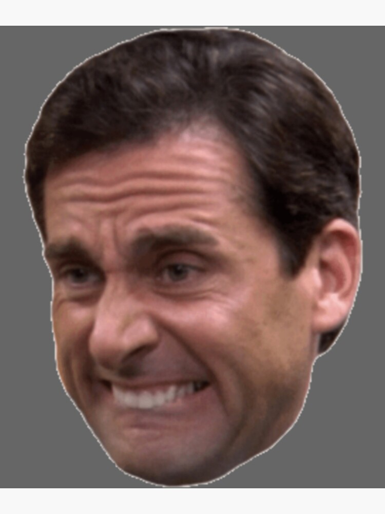 "Michael Scott Face Art" Poster for Sale by KevinRya | Redbubble