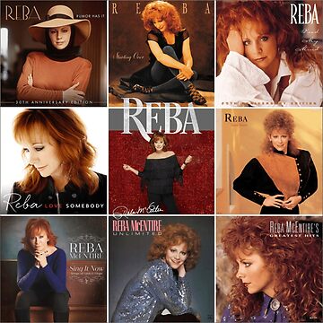 "Reba All Greatest Albums Classic" Sticker for Sale by CharlesNassauer ...