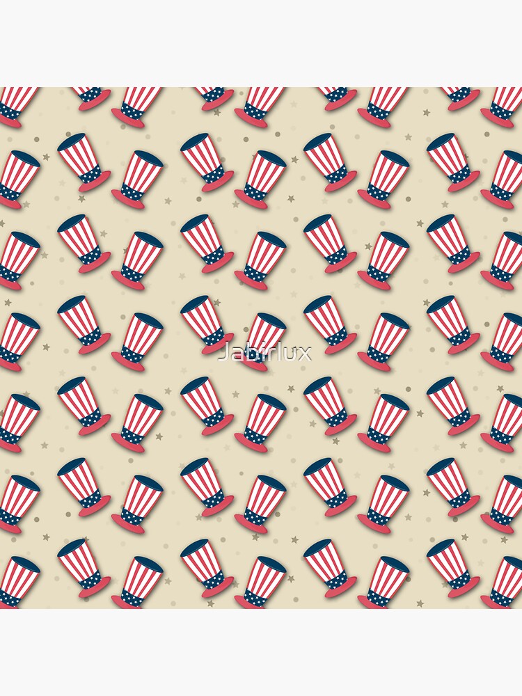 "4th of july Cute Pattern" Sticker for Sale by Jabirlux | Redbubble