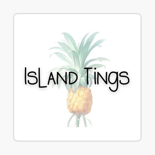 "Island Tings" Sticker for Sale by PolyMicroMela | Redbubble