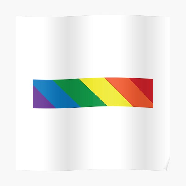 "PRIDE STRIPE SUBTLE LGBTQ+ " Poster for Sale by DiduWeer | Redbubble