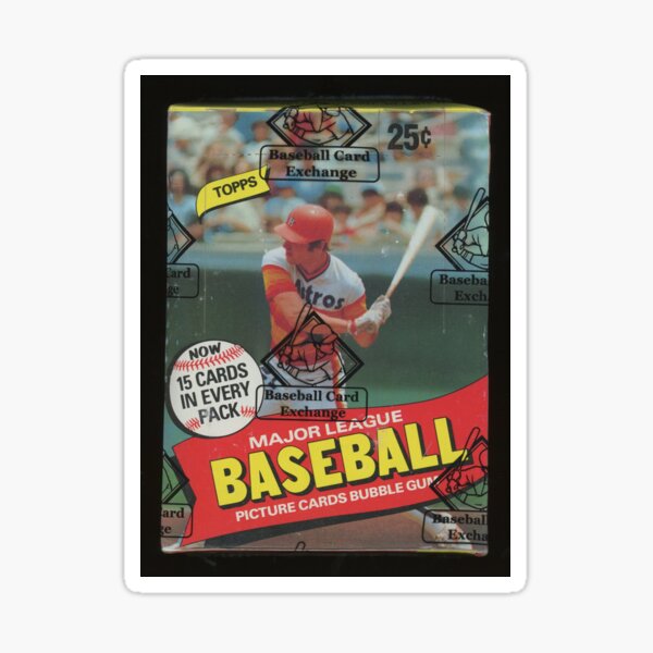 "Card Box 1980 Baseball" Sticker for Sale by jrona | Redbubble