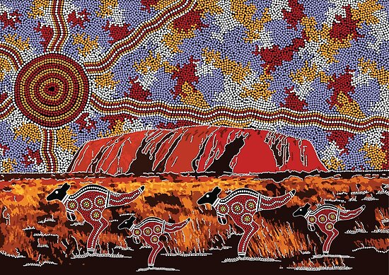 "Uluru | Ayers Rock - Authentic Aboriginal Arts" Posters by HogarthArts ...