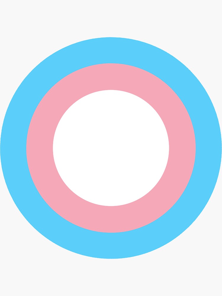 "Trans Pride Flag Circle" Sticker for Sale by kiippers | Redbubble