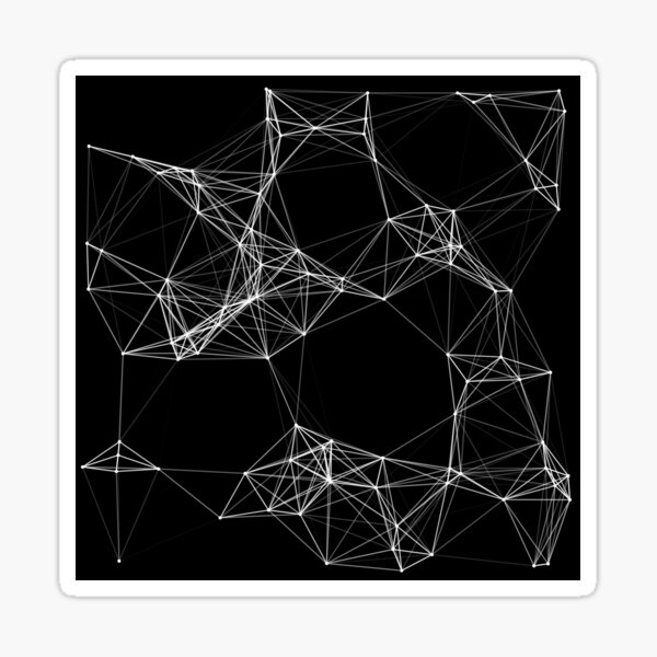 "AI Neural Network (Dark)" Sticker for Sale by Barney-W | Redbubble