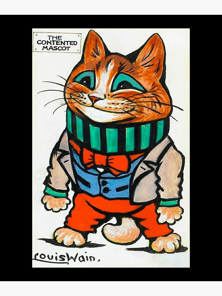 "Louis Wain The Contented Mascotlouis wain cat" Poster for Sale by ...