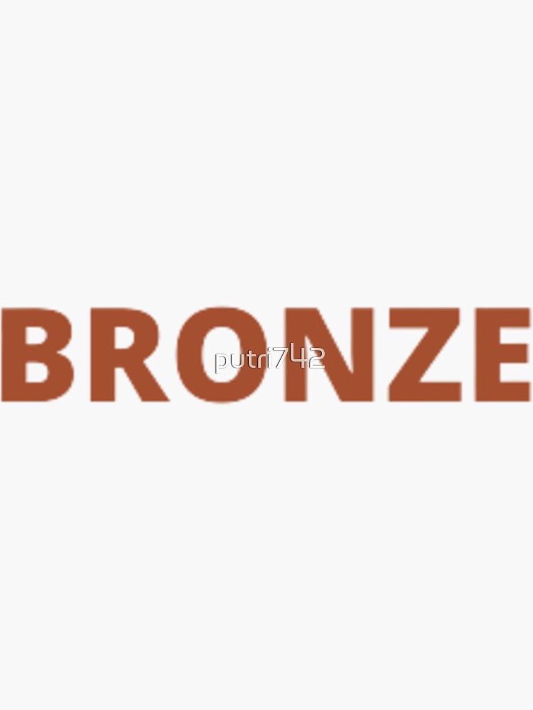 "bronze" Sticker for Sale by putri742 | Redbubble