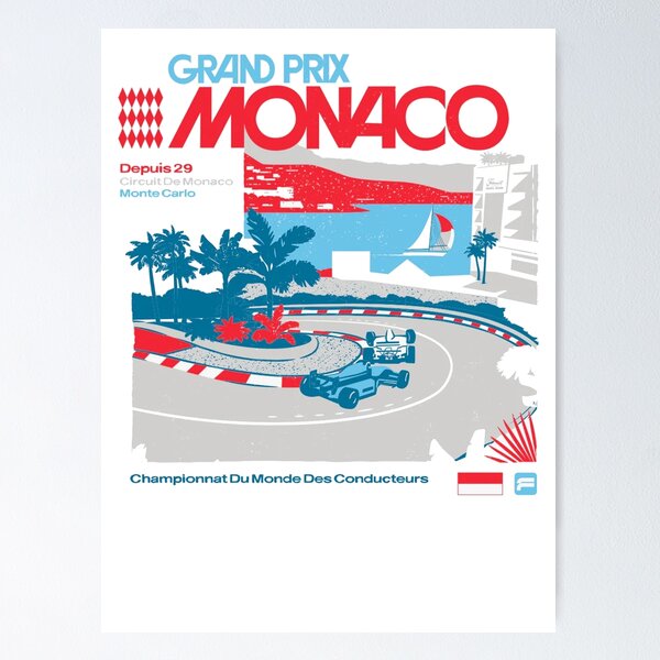 "Monaco grand prix art" Poster for Sale by Justin0224 | Redbubble
