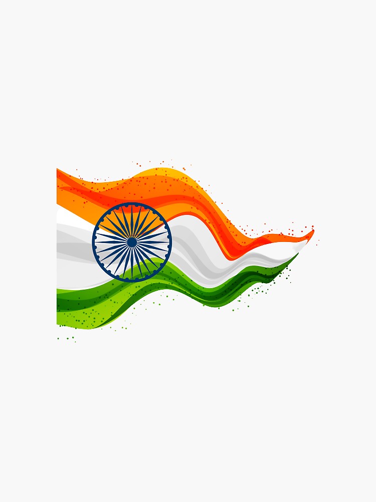 "INDIA flag - Tiranga " Sticker for Sale by PCpallavi | Redbubble