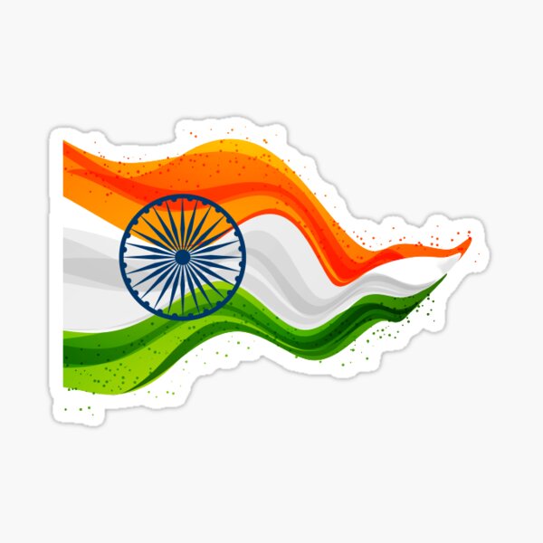 "INDIA flag - Tiranga " Sticker for Sale by PCpallavi | Redbubble