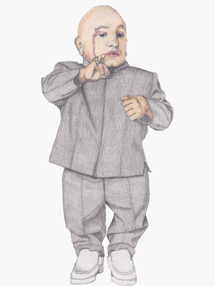 "Mini-Me Austin Powers" Sticker for Sale by ttaJuliansDavis | Redbubble