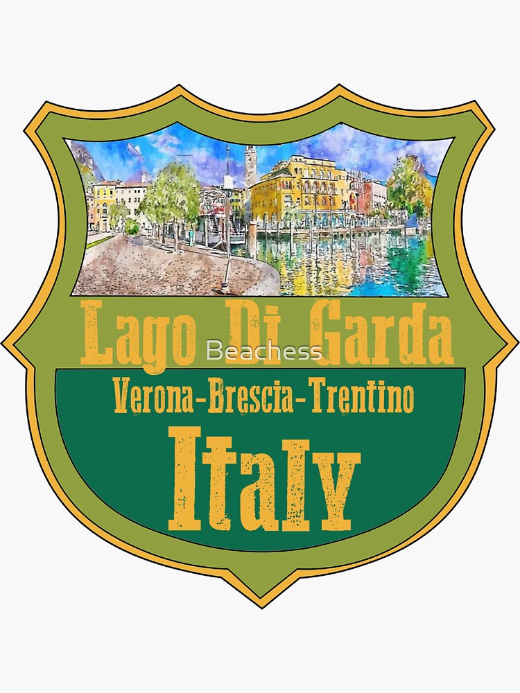 "Lago Di Garda, Lake Garda Italy" Sticker for Sale by Beachess | Redbubble