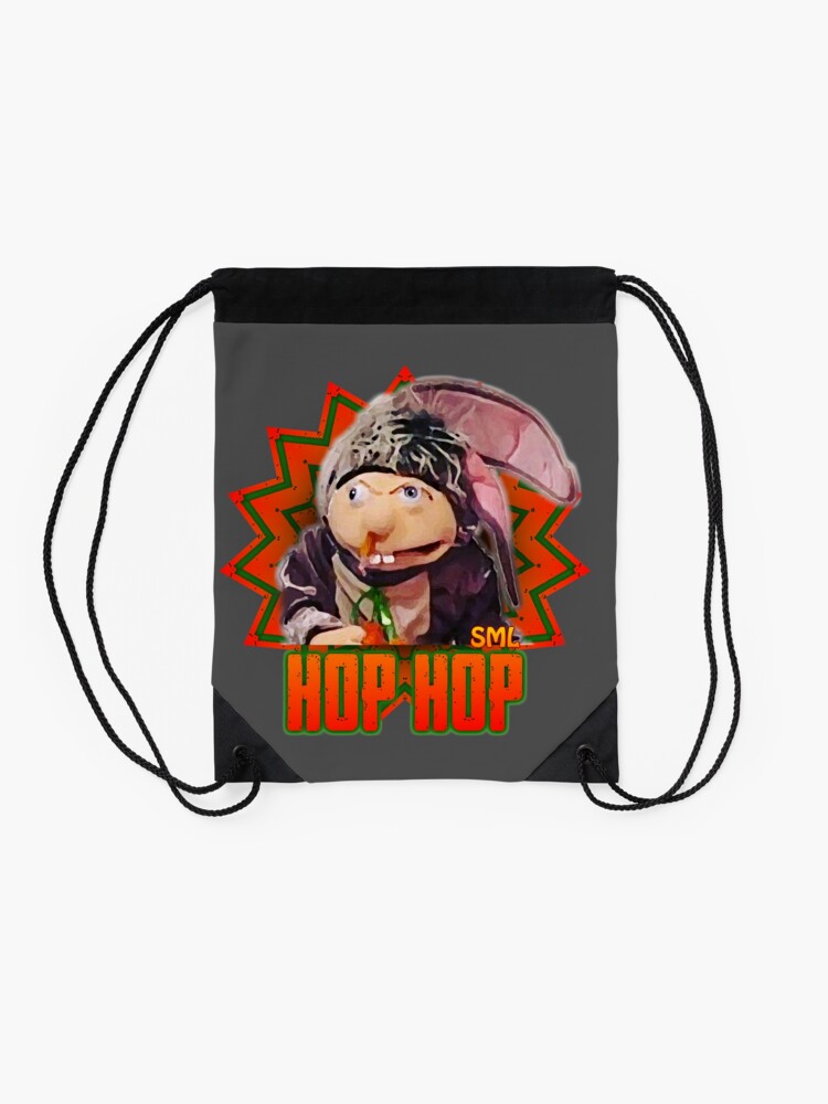 "SML JEFFY HOPS" Drawstring Bag for Sale by thiscub | Redbubble