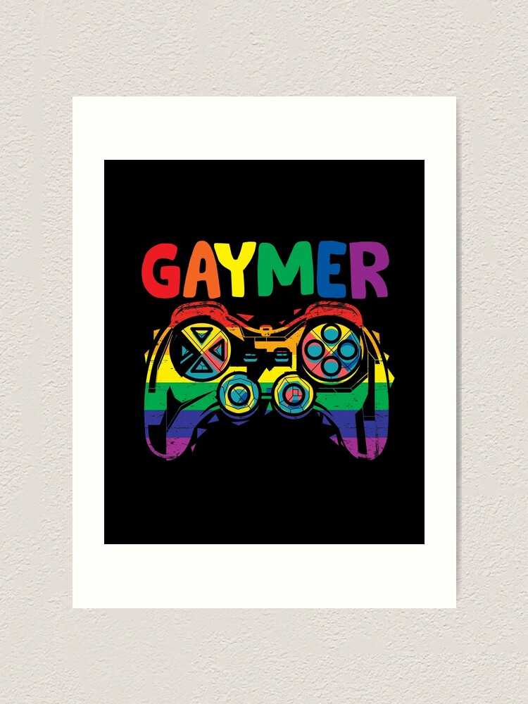 "Gaymer Gay Pride Flag LGBT Gamer LGBTQ" Art Print for Sale by ...
