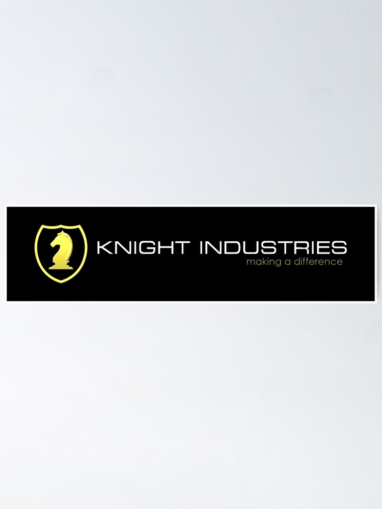 "Knight Rider - Knight Industries" Poster by UnconArt | Redbubble