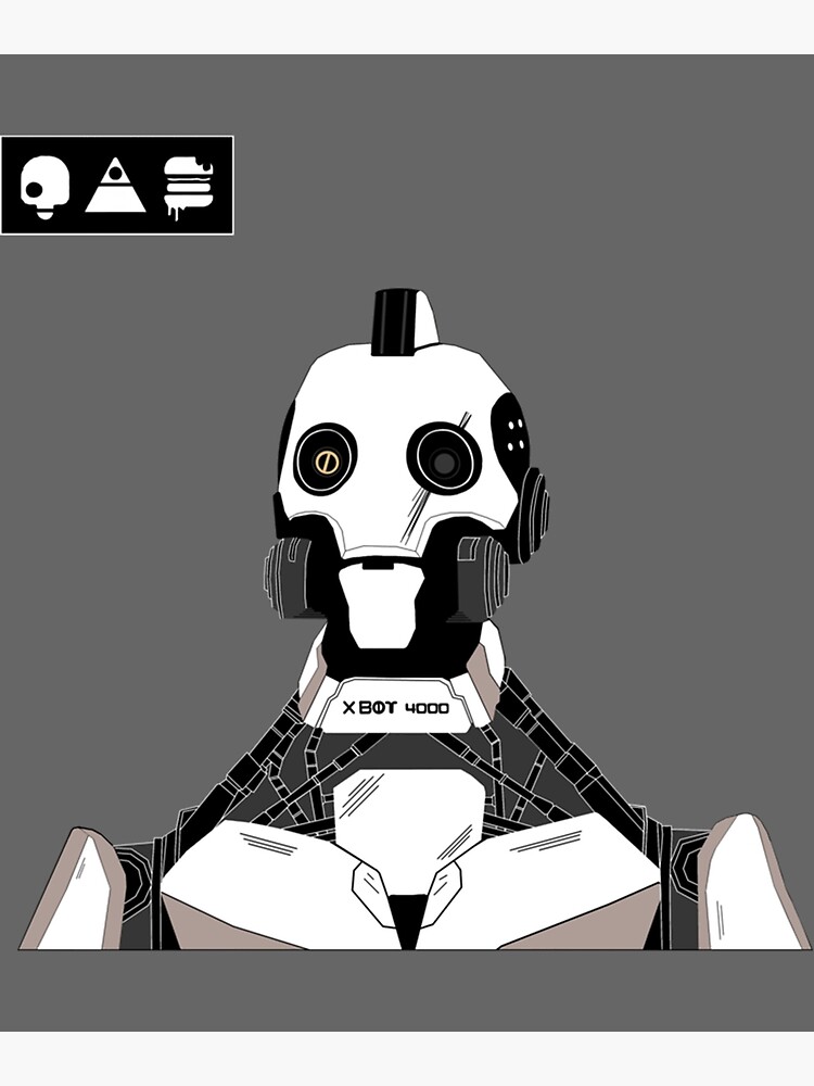 "Love, Death & Robots - XBOT 4000 Classic" Poster for Sale by OpalBartell | Redbubble