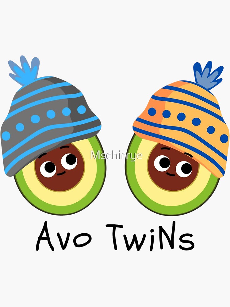 "Twin Avocados | Baby Avo Twins" Sticker for Sale by Mschirrye | Redbubble