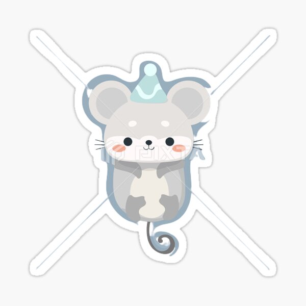 "Cute mouse girls items" Sticker for Sale by Adorable4 | Redbubble