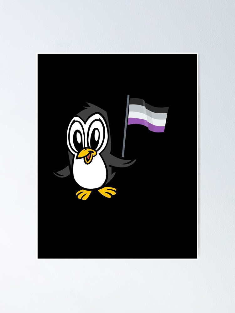 "Ace Pride Month Asexual Flag Penguin LGBT" Poster for Sale by ...