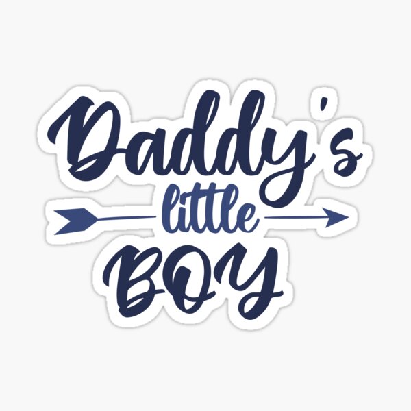 "Daddys Little Boy" Sticker for Sale by Kiddygifts | Redbubble