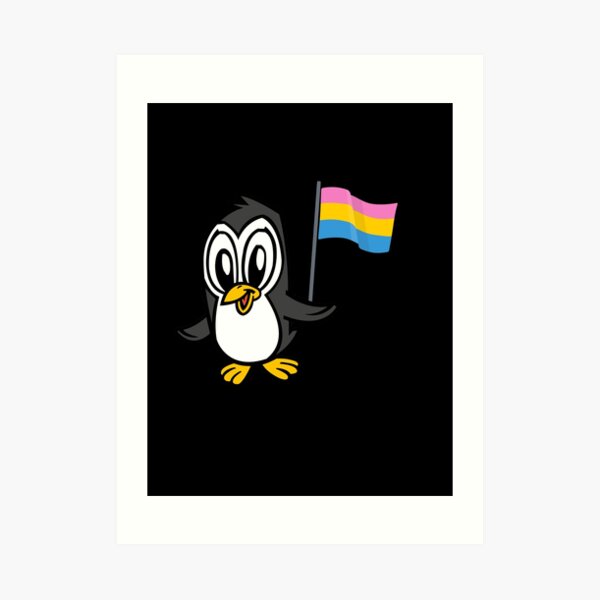 "Pan Pride Month Pansexual Flag Penguin LGBT" Art Print for Sale by ...