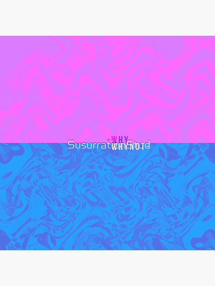 "Abstract Pink and Blue Split Wallpaper" Poster by SusurrationStud ...