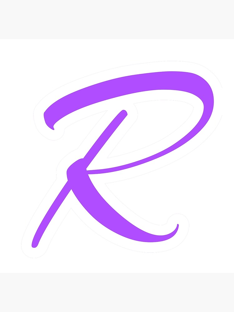 "Letter R purple design color simple cute " Poster for Sale by Reham97S ...