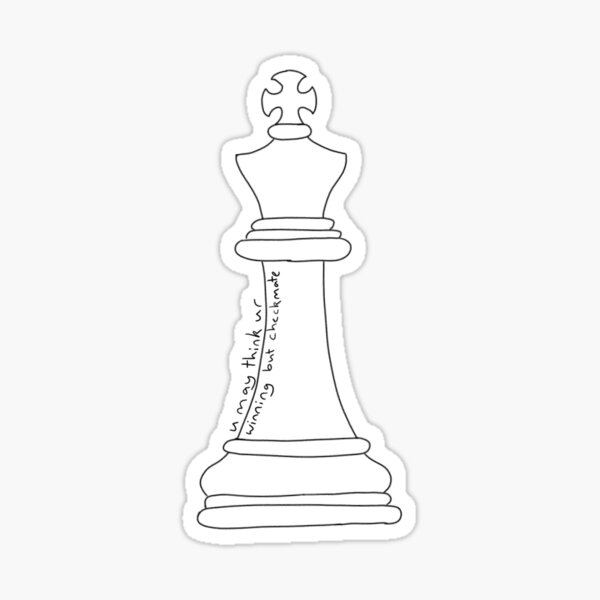 "Checkmate" Sticker for Sale by dinoboi07 | Redbubble