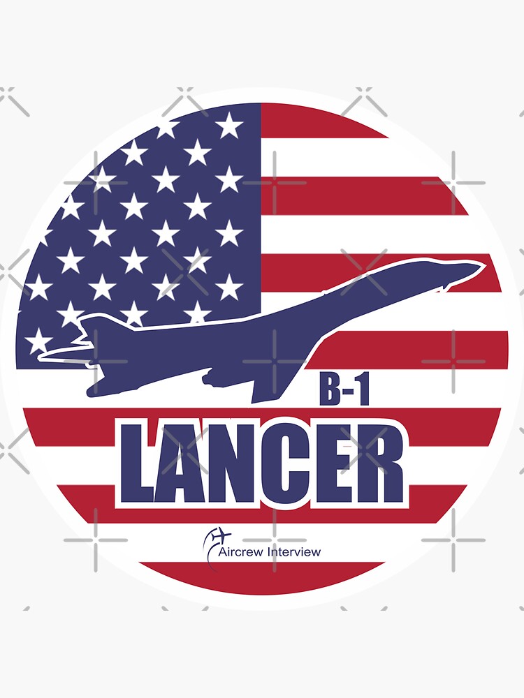 "B-1B Lancer" Sticker for Sale by ACInterview | Redbubble