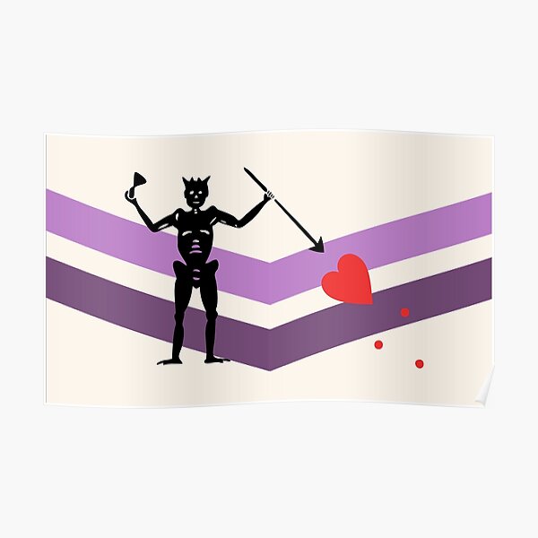"Queer Chevron Pride - Blackbeard" Poster for Sale by BeccaPaintmore ...