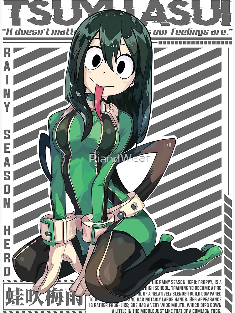 "Tsuyu Asui Froppy" Poster for Sale by PiandWear | Redbubble