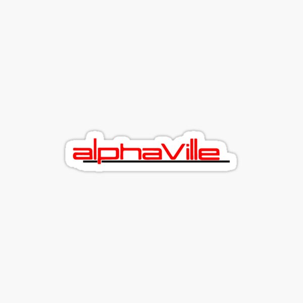 "ALPHAVILLE" Sticker for Sale by vaeghetro | Redbubble
