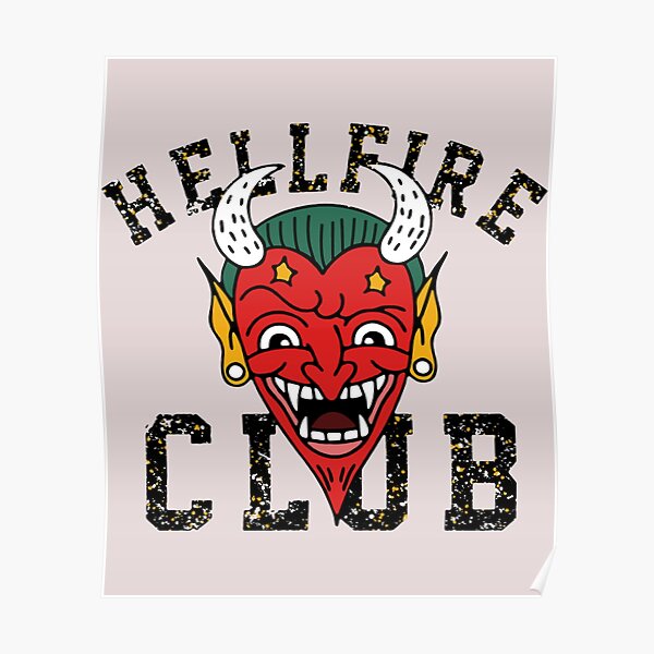"Hellfire Club " Poster for Sale by updogshirts | Redbubble