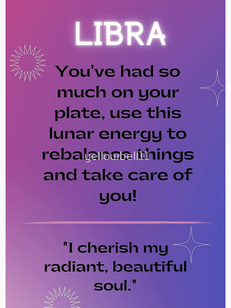"Zodiac motivational quotes for Libra" Poster for Sale by yellowbell11 ...