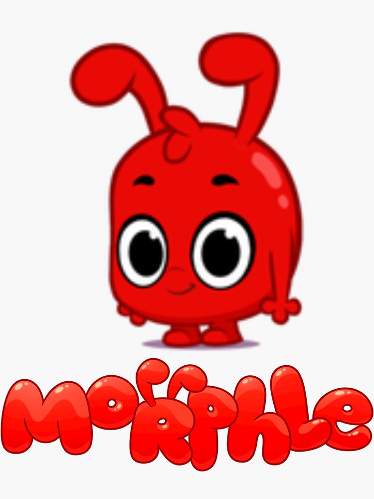 "Cute Morphle" Sticker for Sale by droor | Redbubble