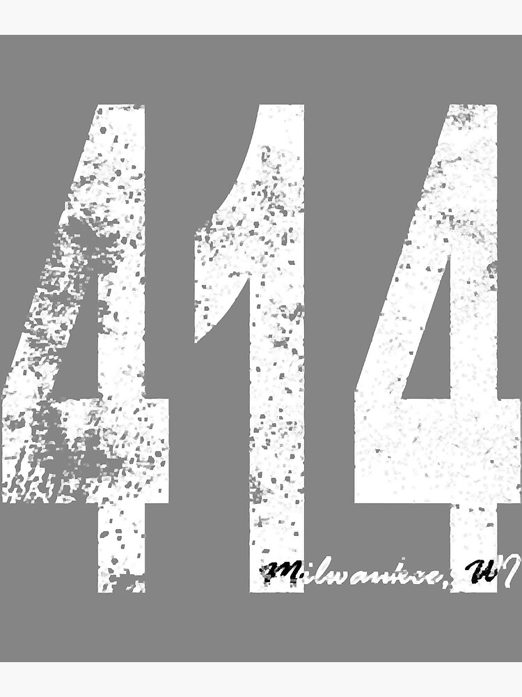 "Vintage Milwaukee Area Code 414" Poster for Sale by JohnPercy | Redbubble