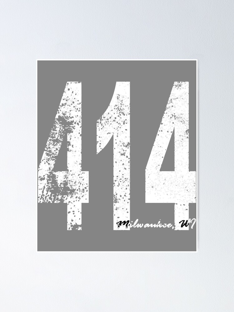 "Vintage Milwaukee Area Code 414" Poster for Sale by JohnPercy | Redbubble