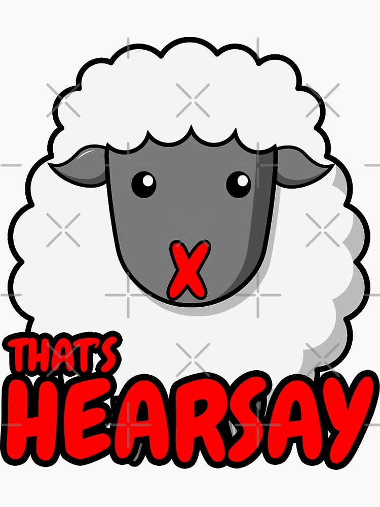 "That's Hearsay" Sticker for Sale by mozart-store | Redbubble