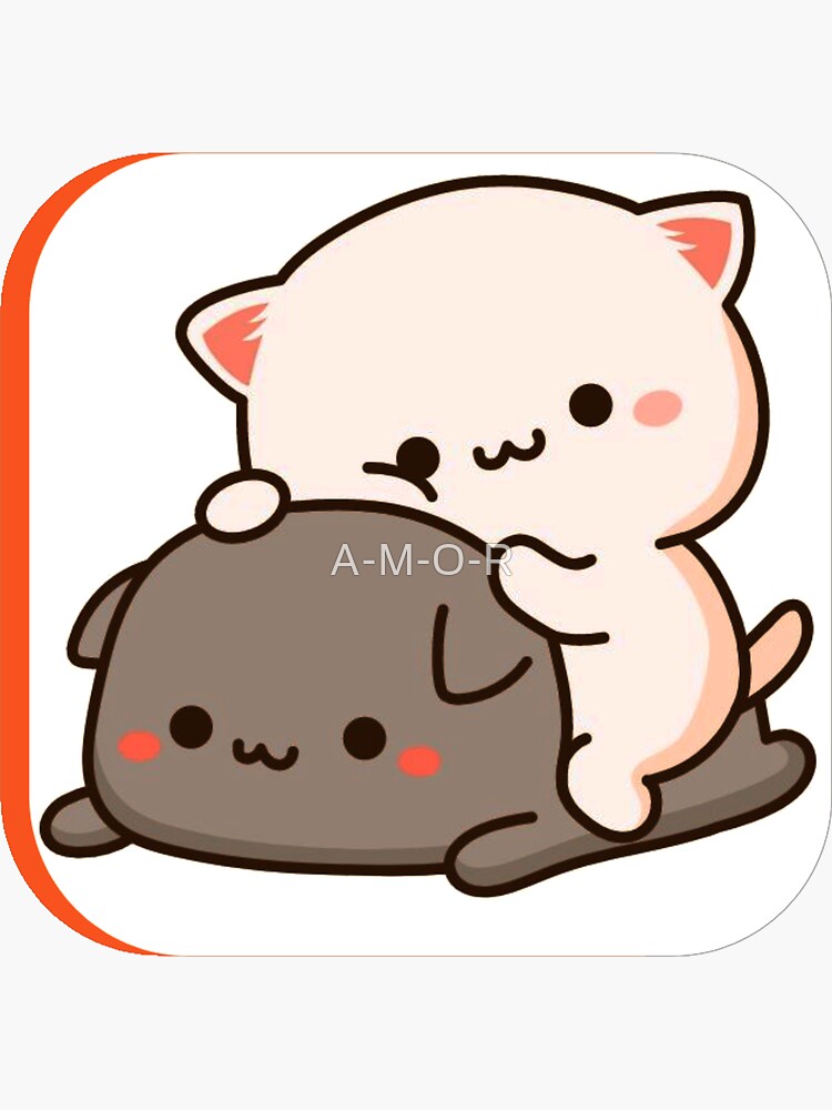 "Cute kawaii fight" Sticker for Sale by A-M-O-R | Redbubble