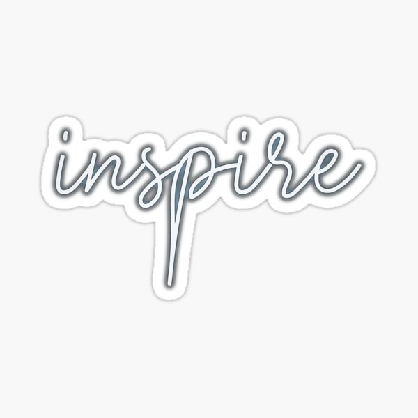 "Inspire" Sticker for Sale by Linus55 | Redbubble